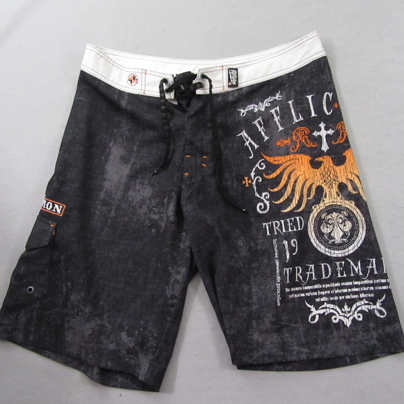 Affliction | Shorts | Affliction Mens Board Shorts Size 34 Black ...